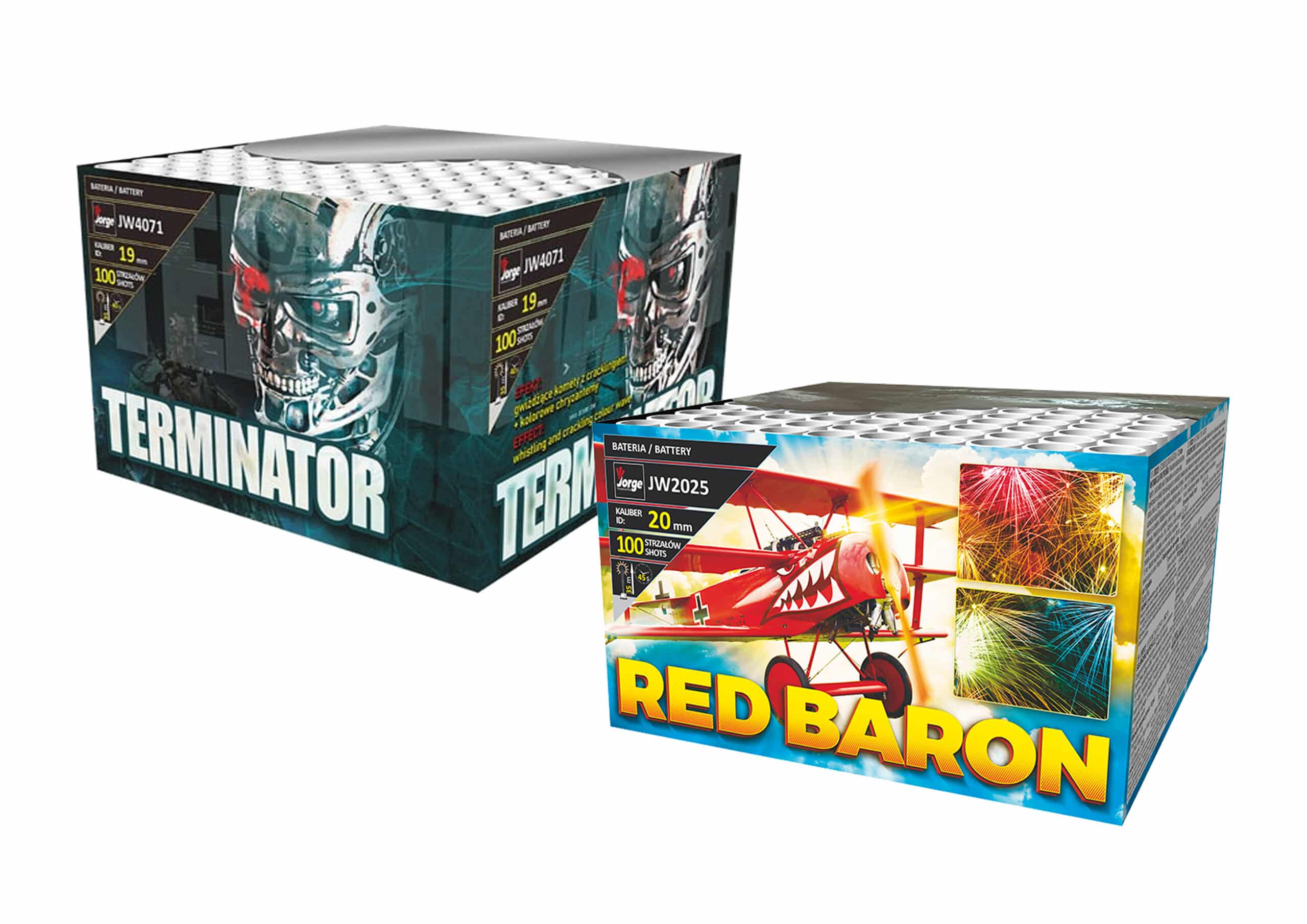 TWIN PACK – Terminator + Red Baron Batteries - 1st Galaxy Fireworks